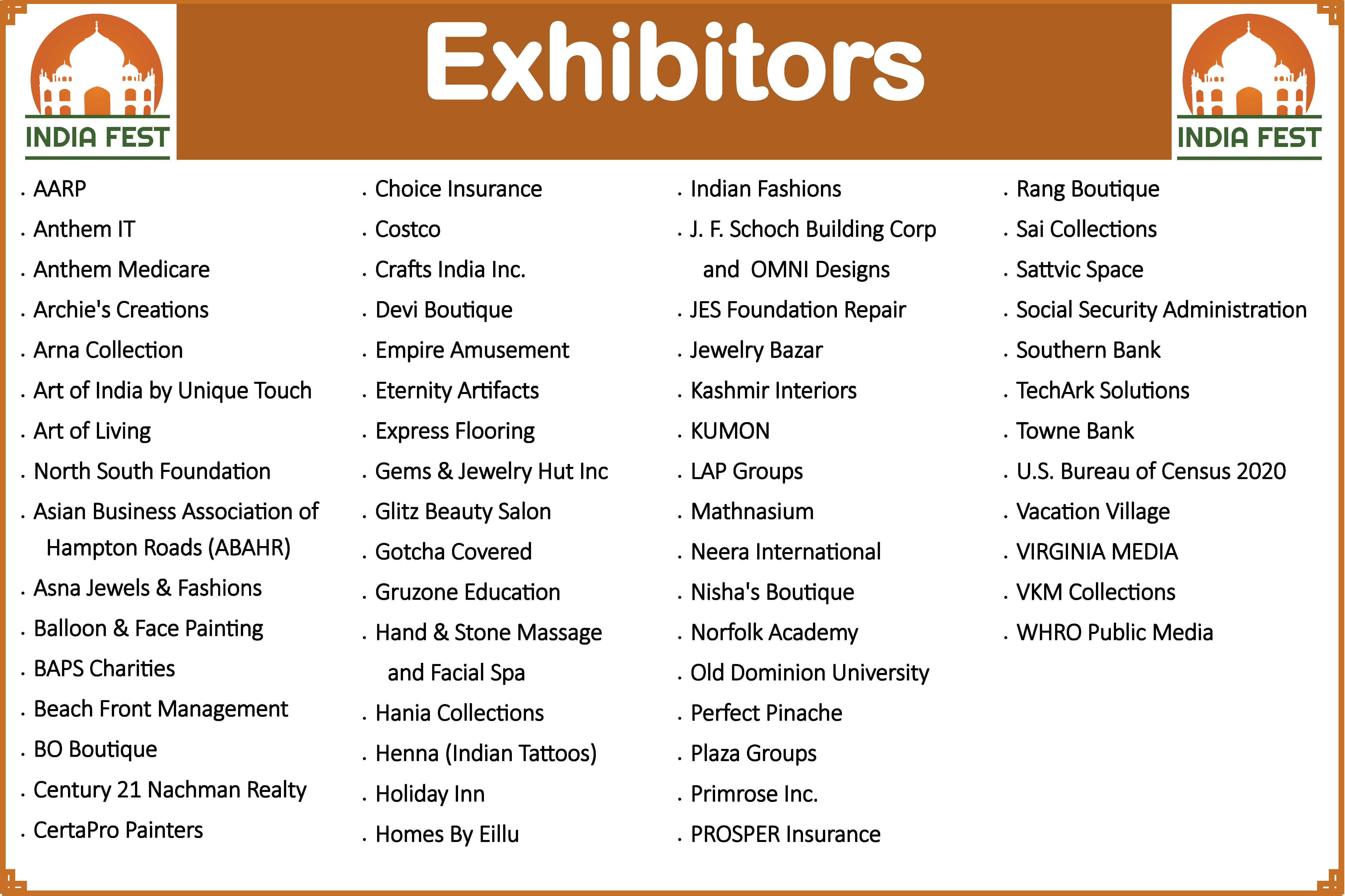 Exhibitor List 2024 India - Rayna Delinda